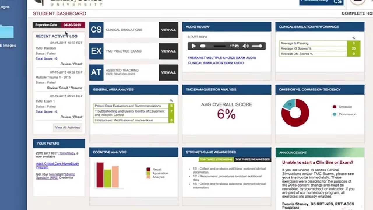 Student Dashboard Tour for LindseyJones University HomeStudy - YouTube