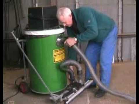 Big Brute Industrial Vacuum Cleaner Cleaning a Grain Store - YouTube