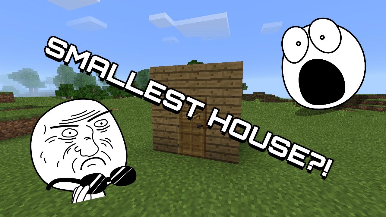 BUILDING SMALLEST HOUSE POSSIBLE!! // Minecraft Pocket Edition - YouTube