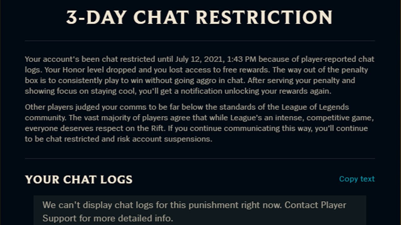 I GOT A CHAT RESTRICTION LOOL! - YouTube