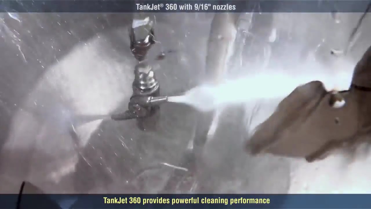 고-충격력 TankJet® 360 탱크 세척 노즐 - YouTube