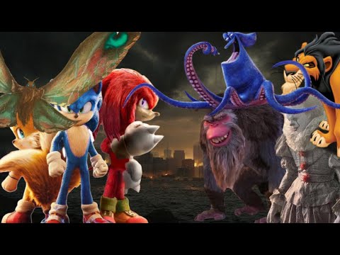Mothra and sonic tails & knuckles vs. Captain gutt’ pennywise’ scar ...