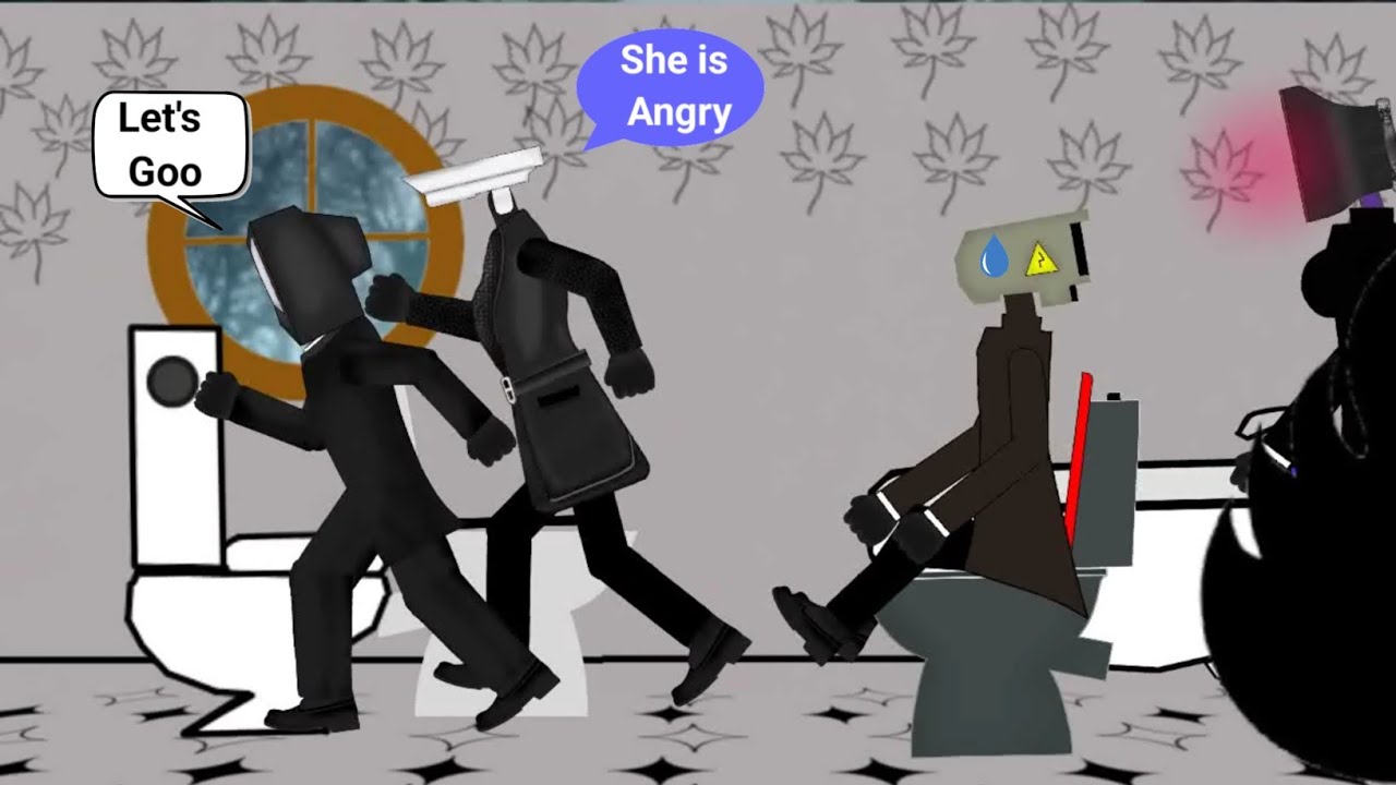 Tv woman is sus || tv woman x cameraman || tv woman hit cameraman ...