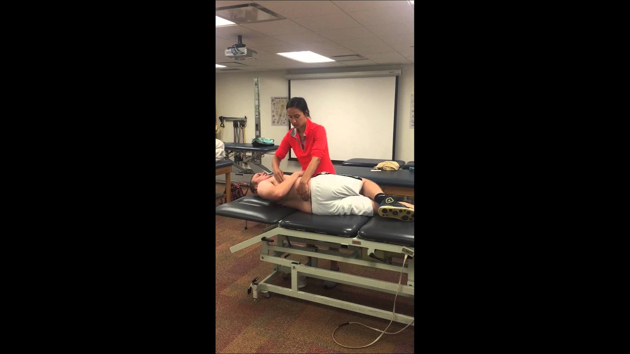 Lumbar spine flexion mobilization - YouTube