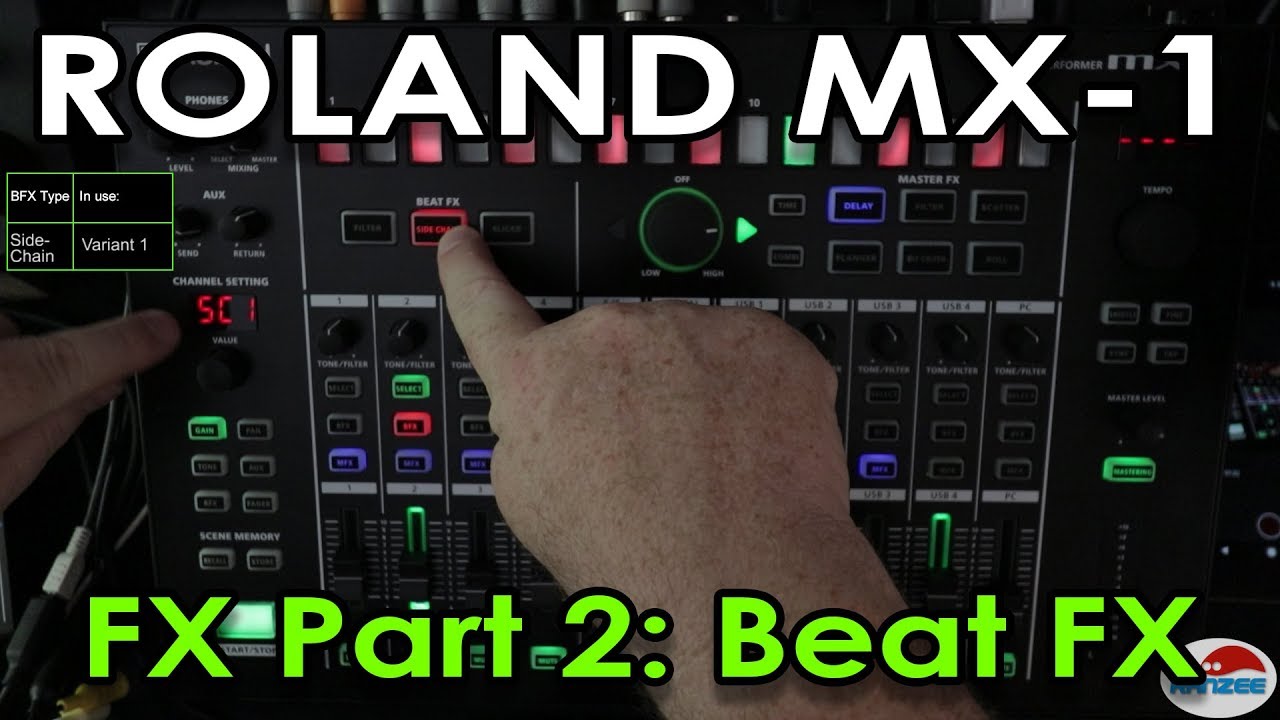 Roland MX-1 FX Part 2 - Beat FX - YouTube