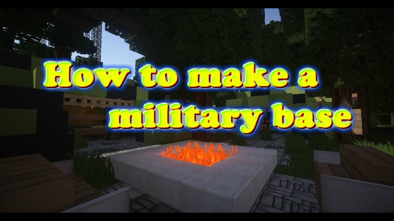 Minecraft - How to make a military base part 1 - YouTube