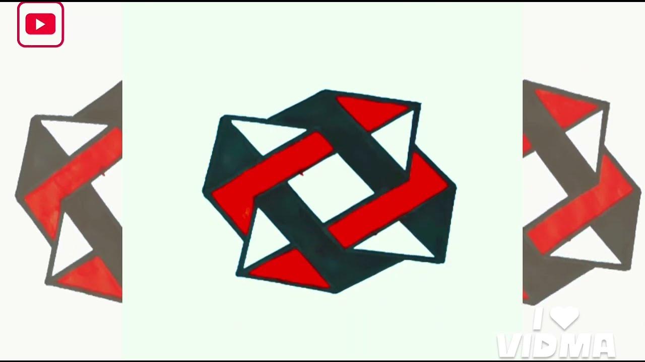 HOW TO DRAW A IMPOSSIBLE 3D SHAPE NARRATED STEP BY STEP - YouTube