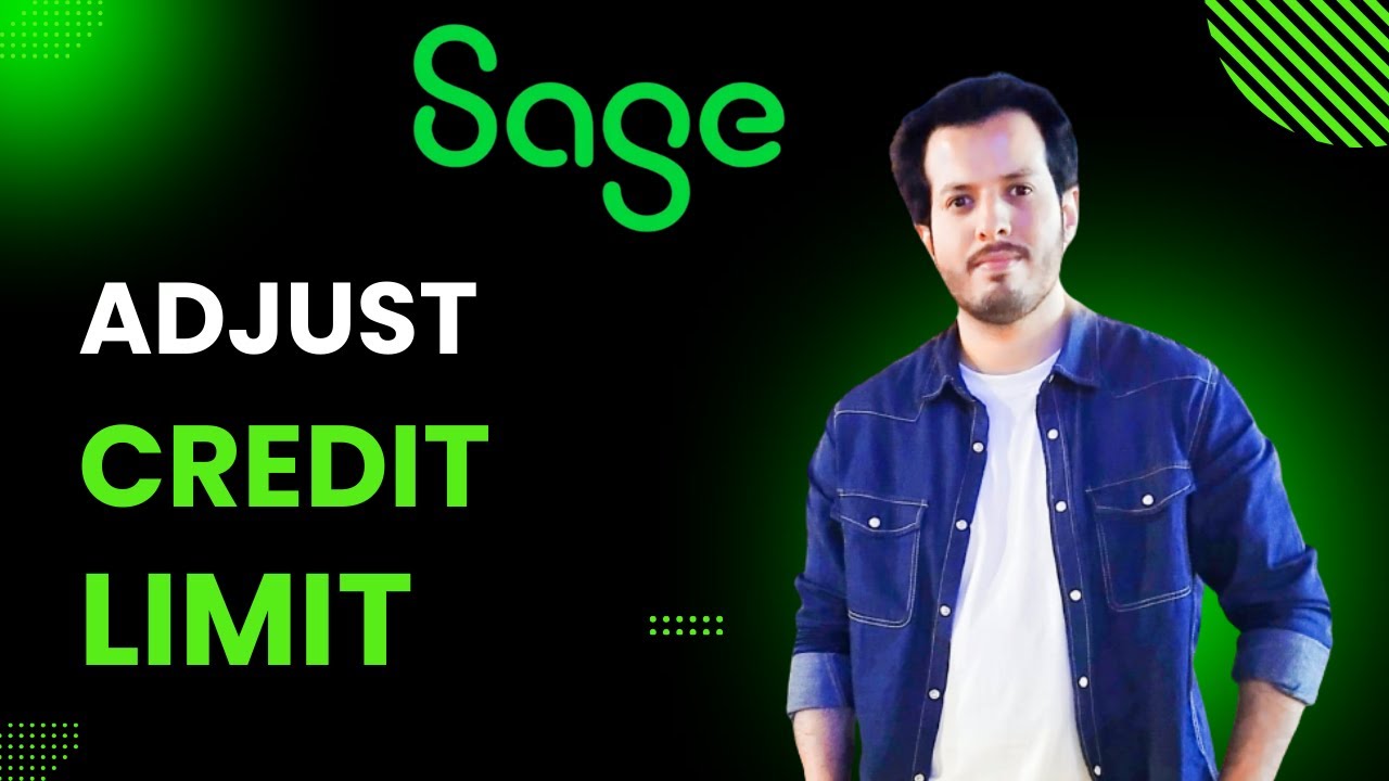 How to Adjust Credit Limits for Customers in Payment Terms In Sage 50 ...
