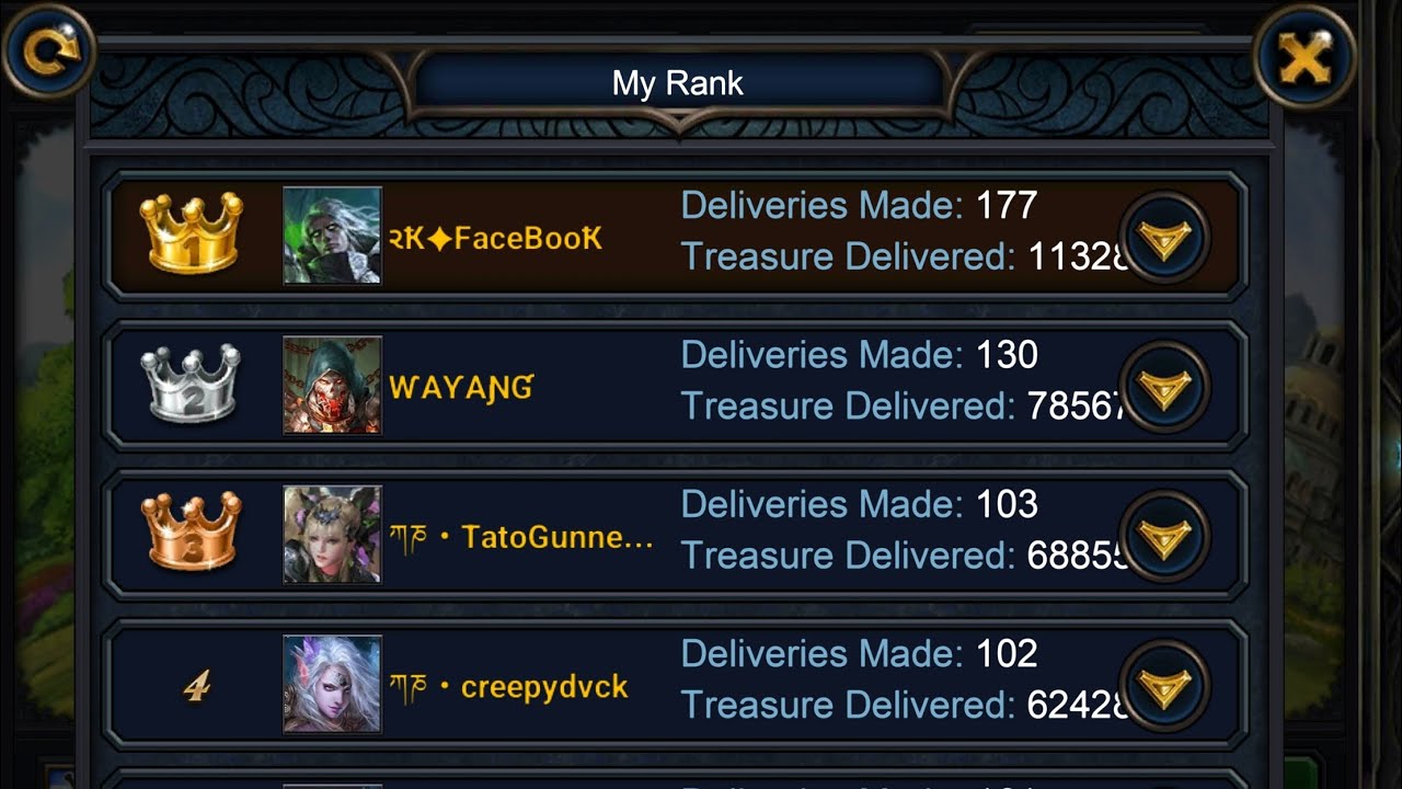 Deck Heroes Guild Battle Rank 1 (teams sent) - YouTube