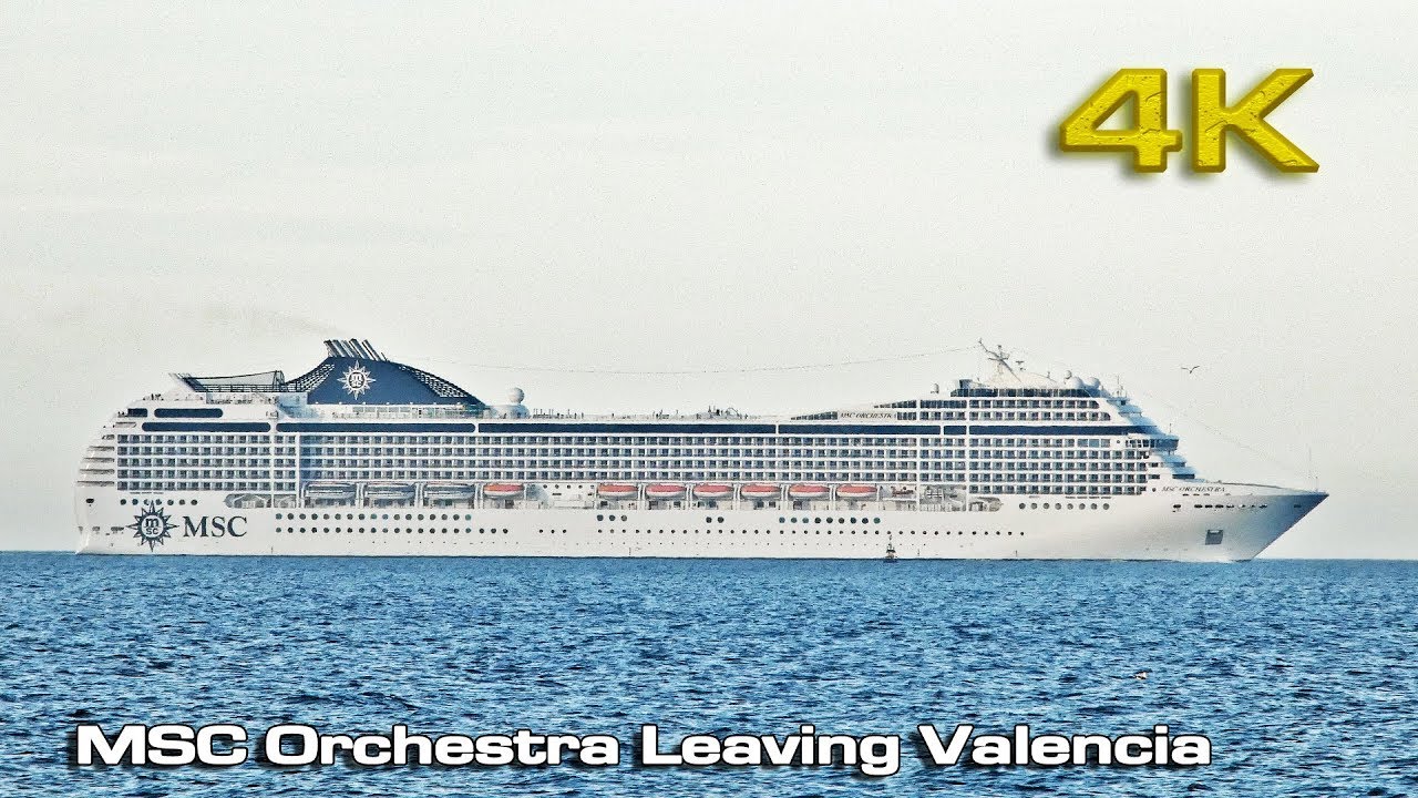 MSC Orchestra leaving Valencia Port [4K] - YouTube