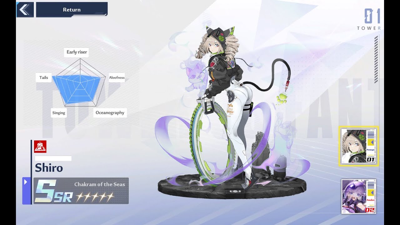 【TOF】 Tower Of Fantasy Simulacra Shiro Skill | Chakram of the Seas ...