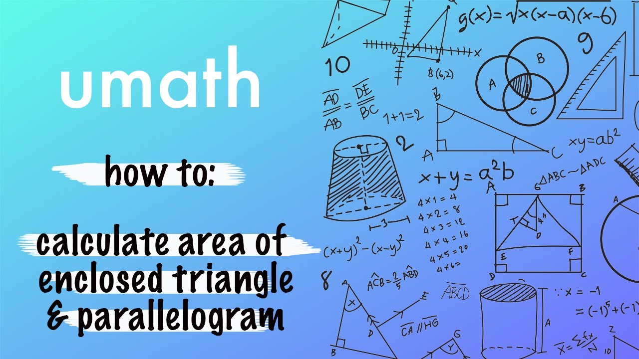 Umath - Vectors | Area of Enclosed Triangle & Parallelogram - YouTube