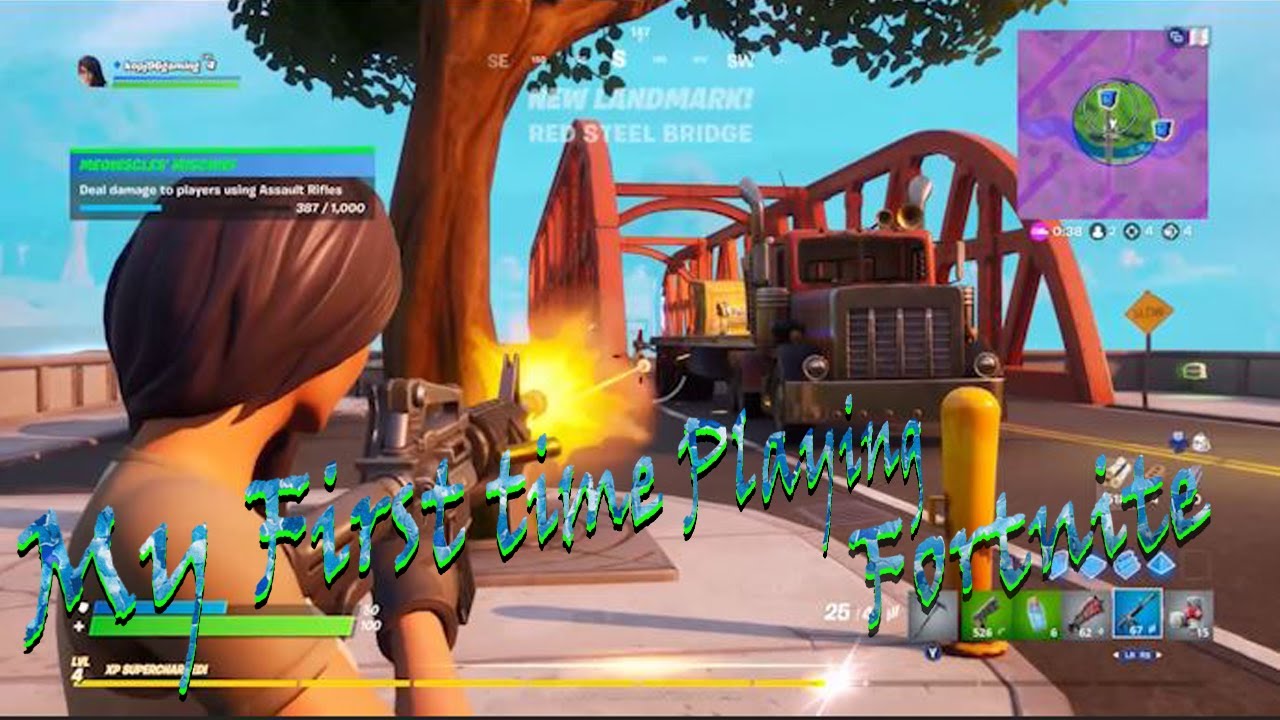 My First Ever Fortnite Stream and few matches taken the win a few times ...