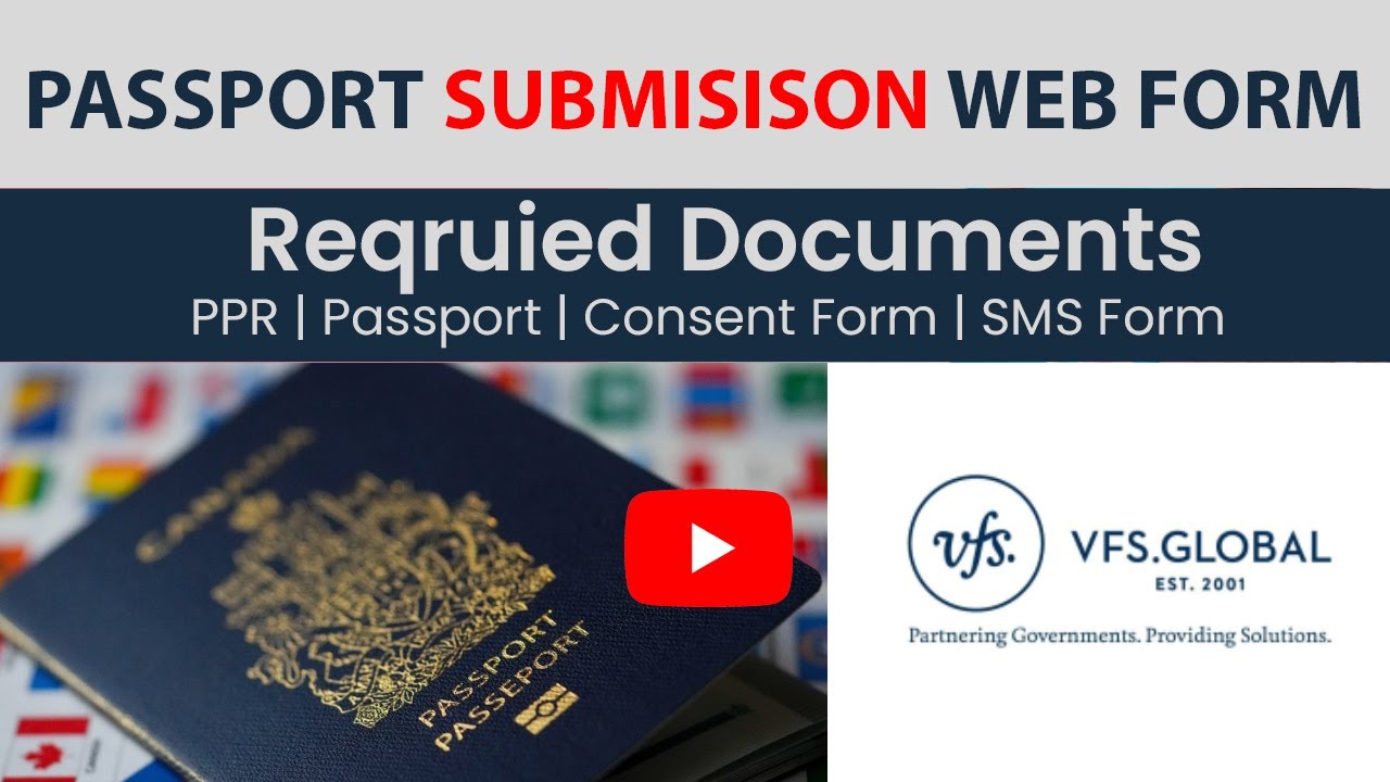 Passport Submission Web Form in VFS Centre | Step by Step in 2023 ...