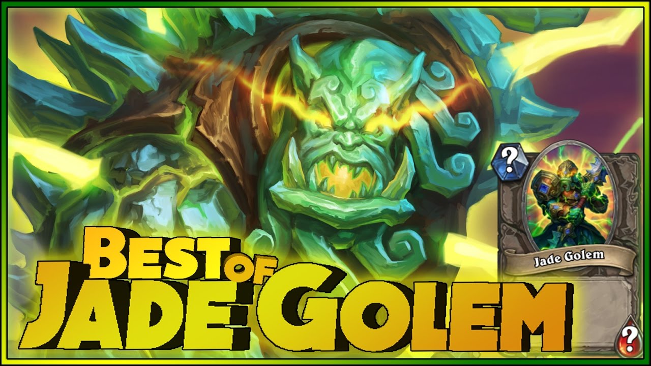 Hearthstone - Best of Jade Golem - Funny and lucky Rng Moments - YouTube