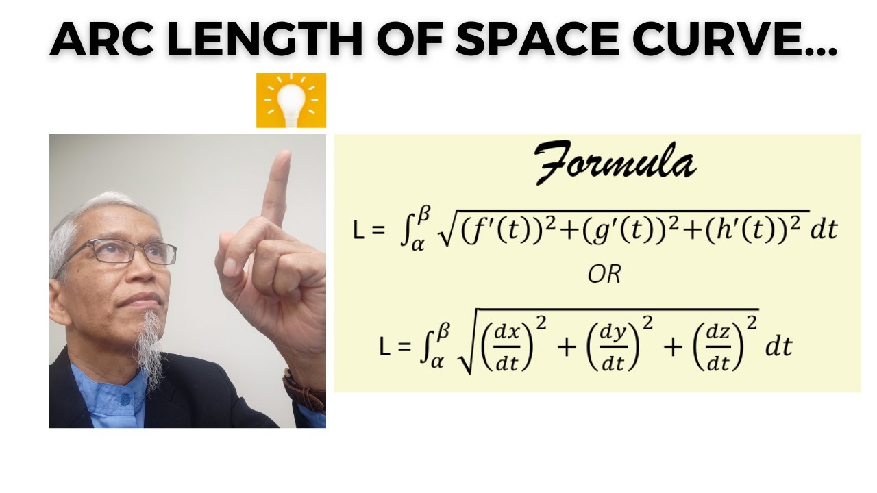 Arc length of space curve. - YouTube