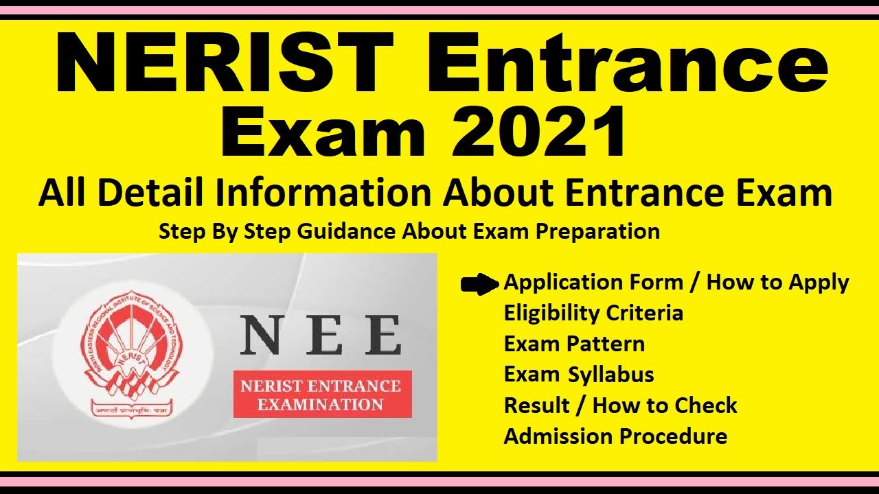 NERIST Exam 2021-Notification, Date, Application, Eligibility, Admit ...