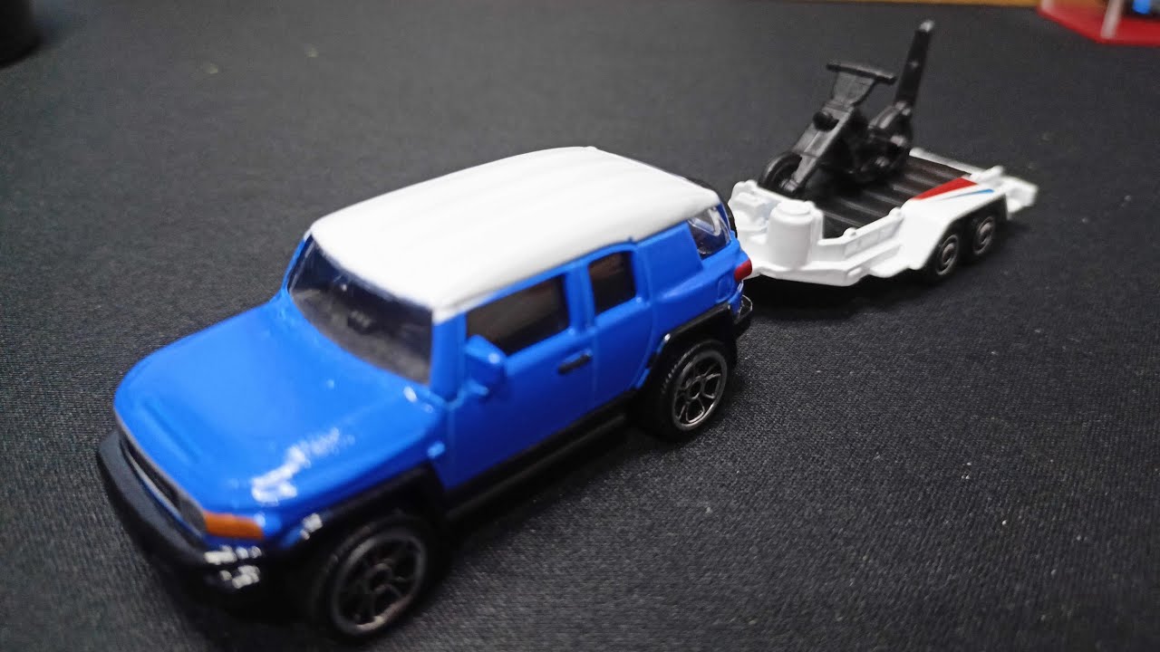 Matchbox Car MBX Cycle Trailer With Towing - YouTube
