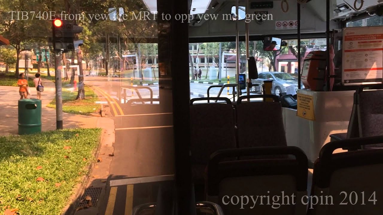 SMRT Mercedes-Benz O405 TIB740E on 307 - YouTube
