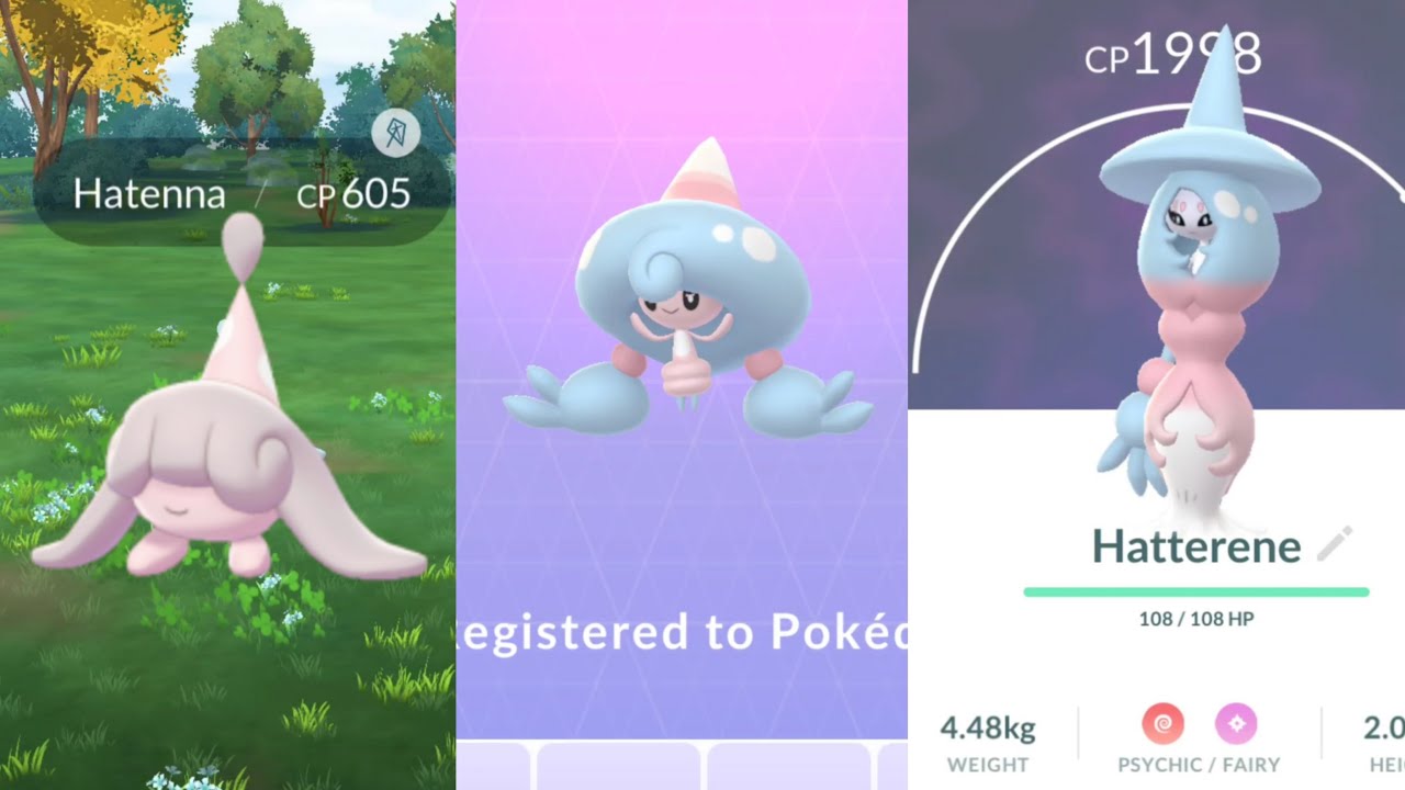 When I Got New Debut Hatterene in #pokemongo - YouTube