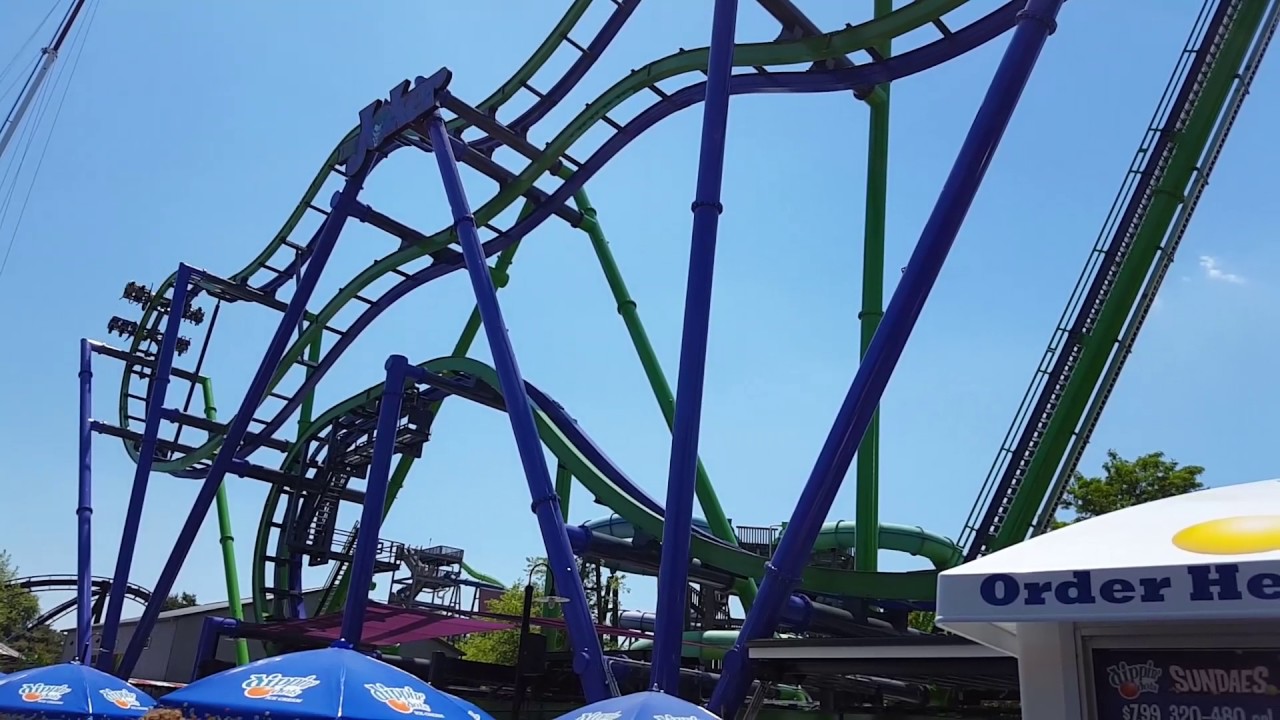 The Joker Off Ride 60fps Six Flags New England - YouTube