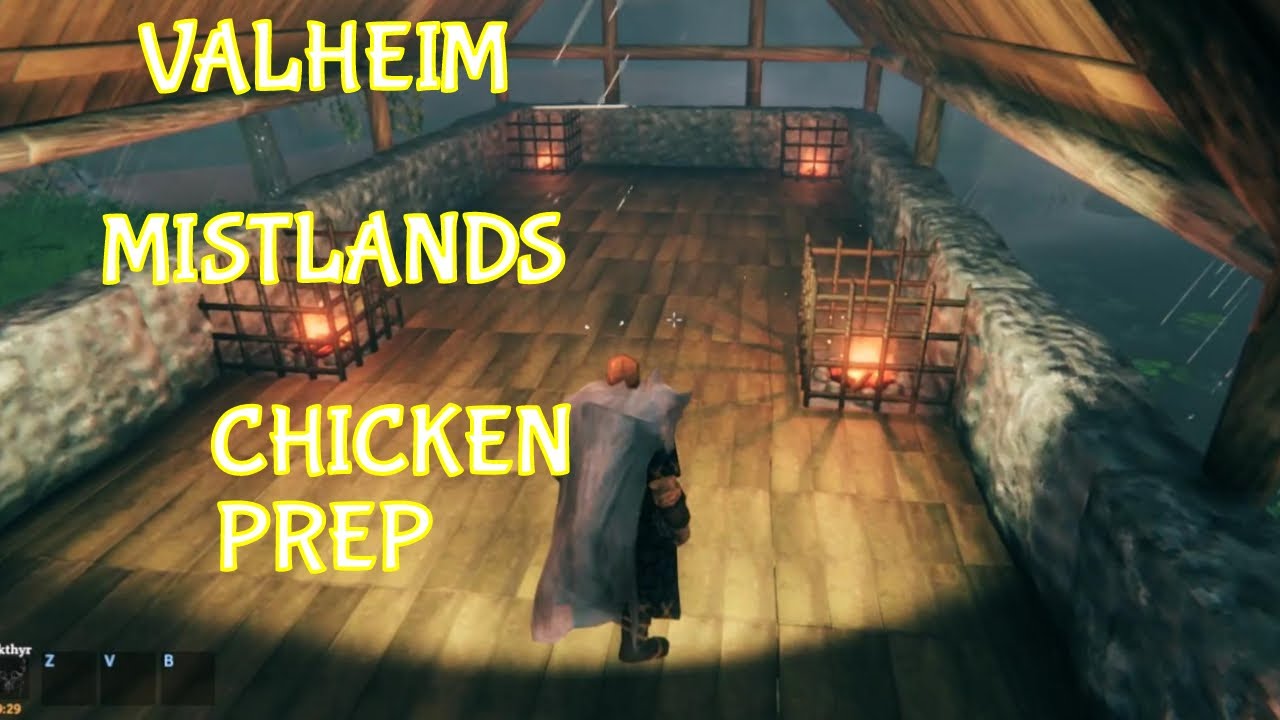 VALHEIM - MISTLANDS CHICKEN PREP | Become a chicken farmer - YouTube