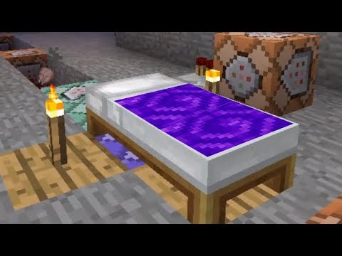 HOW TO MAKE BED PORTAL with command blocks in Minecraft PE - YouTube