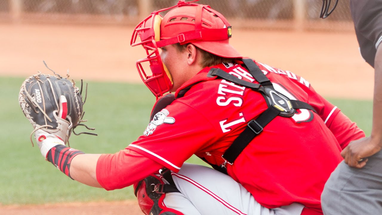 Cincinnati Reds Tyler Stephenson hitting in spring training - YouTube