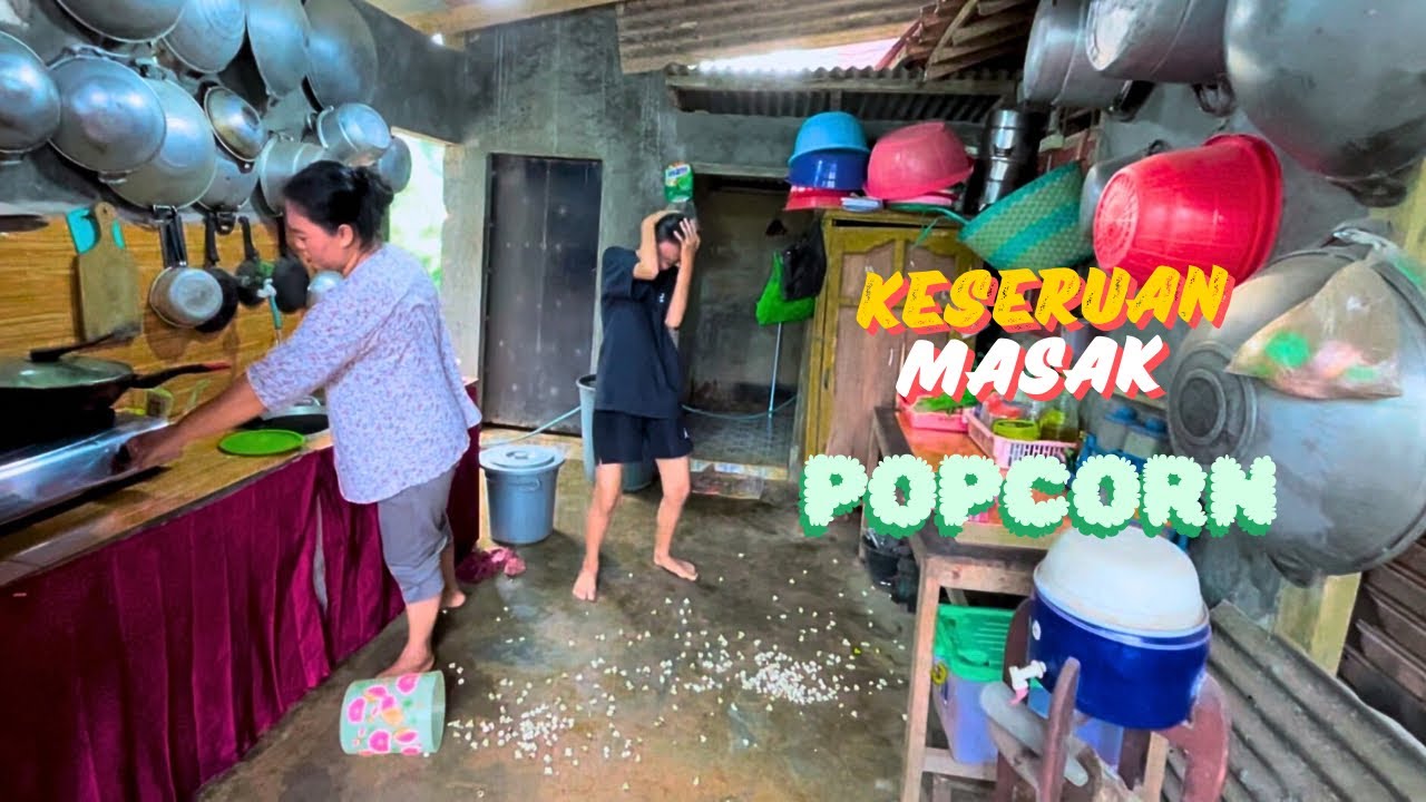 MASAK POPCORN MALAH DISEMPAR KUCING UTAH KABEH - YouTube