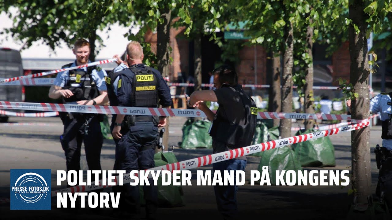 Politiet skyder mand på Kongens Nytorv - YouTube