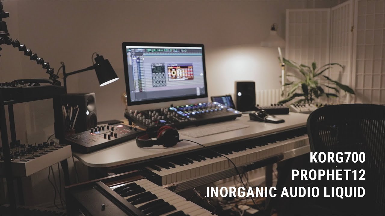 Improvising on the Korg700 into Inorganic Audio's Liquid plugin with some added Prophet12 - YouTube