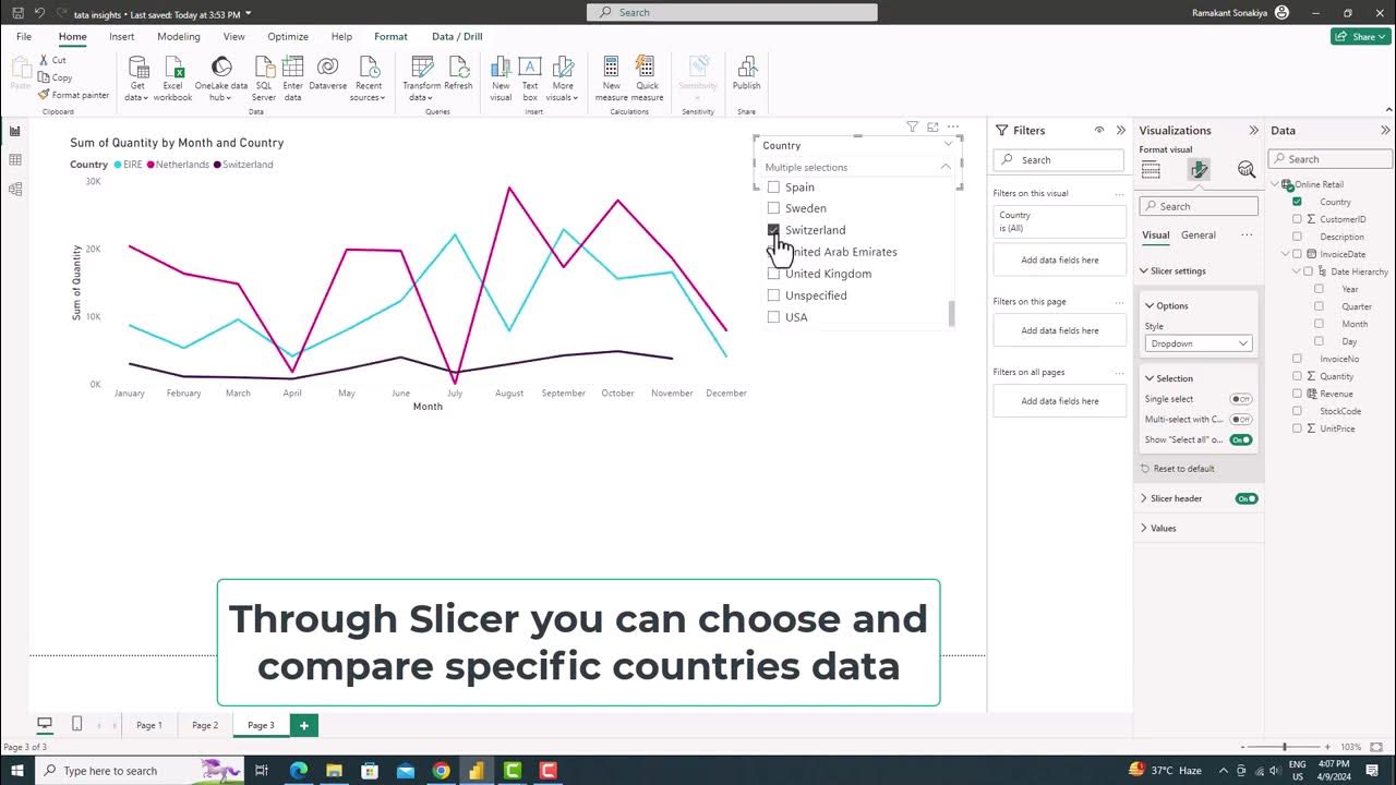 TATA virtual internship- Data Visualization insights creation on Power BI- Forage - YouTube