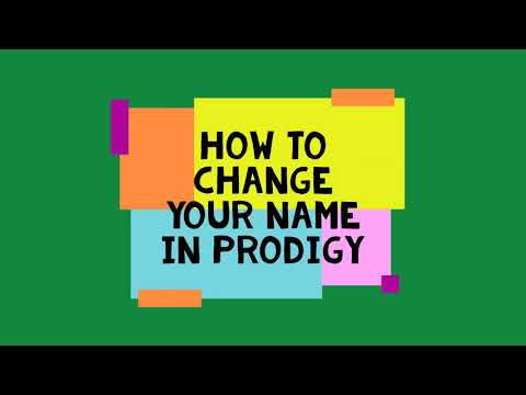 How to change your name in Prodigy. - YouTube