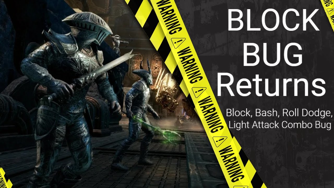 The Block Bug Returns | Elder Scrolls Online | Firesong - YouTube