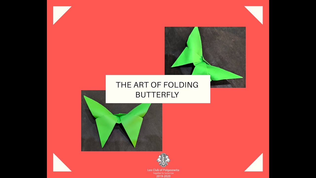 The art of folding - Butterfly - YouTube