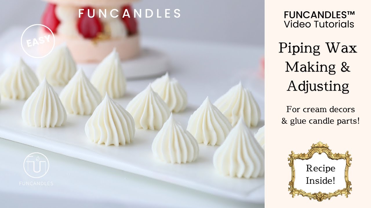 Candle Accessory | Piping Wax Making & Adjusting - YouTube