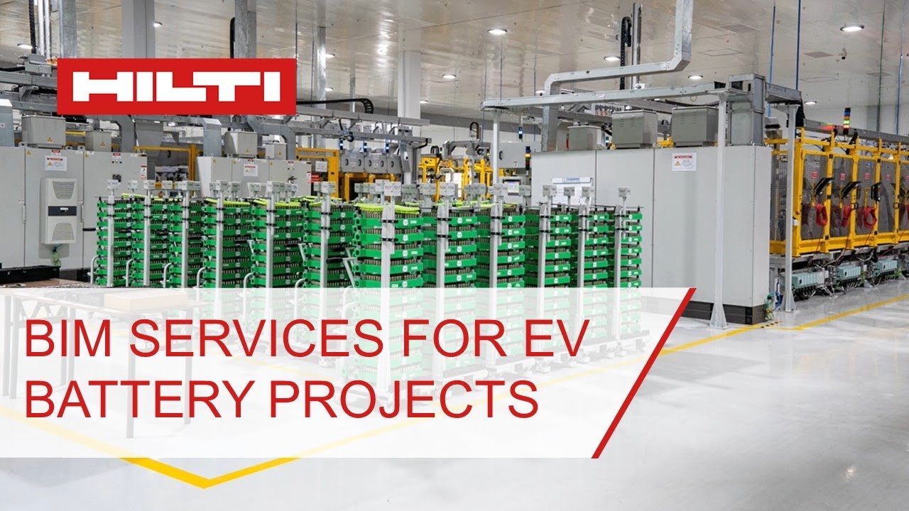 Hilti solutions for EV Batteries projects - YouTube