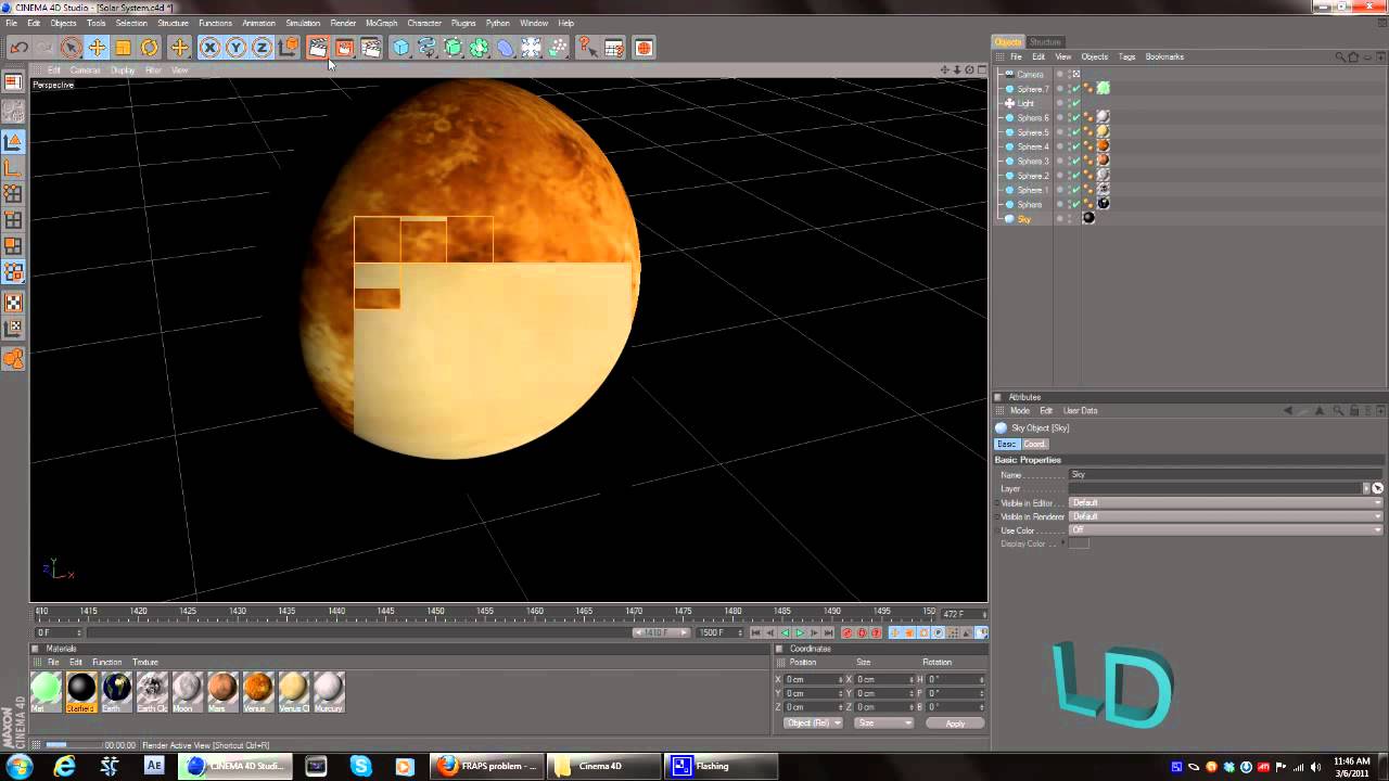 Cinema 4D | Creating The Solar System | Inner Terrestrial Planets - YouTube