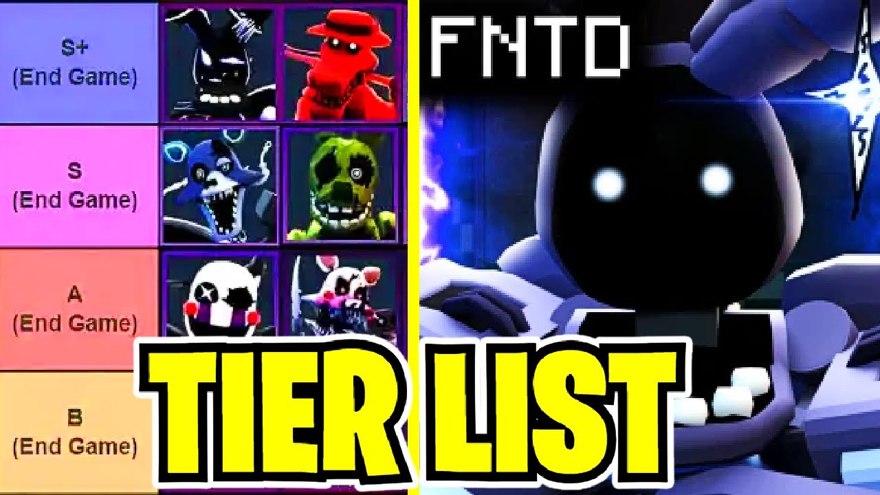 FIVE NIGHTS TD *BEST TO WORST* UNITS TIER LIST! ROBLOX - YouTube
