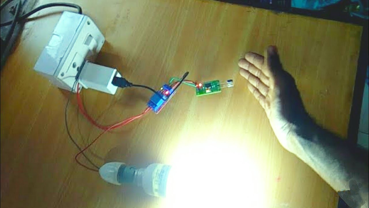 MAKING IR SENSOR ON | OF LIGHT AT HOME | kerala Tech and tips channel ...