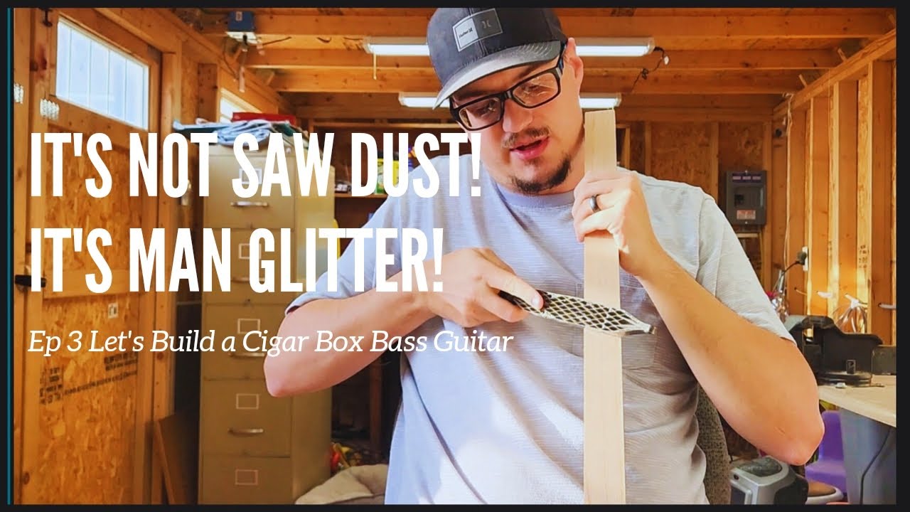 Let's Build A Cigar Box Bass Guitar Ep 3: Carving The Neck - YouTube