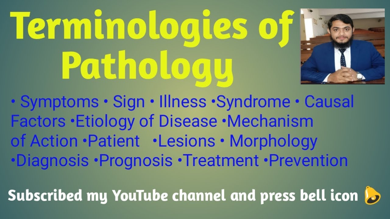Terminologies of Pathology || Pathology |Pharmacy's Dictionary ...