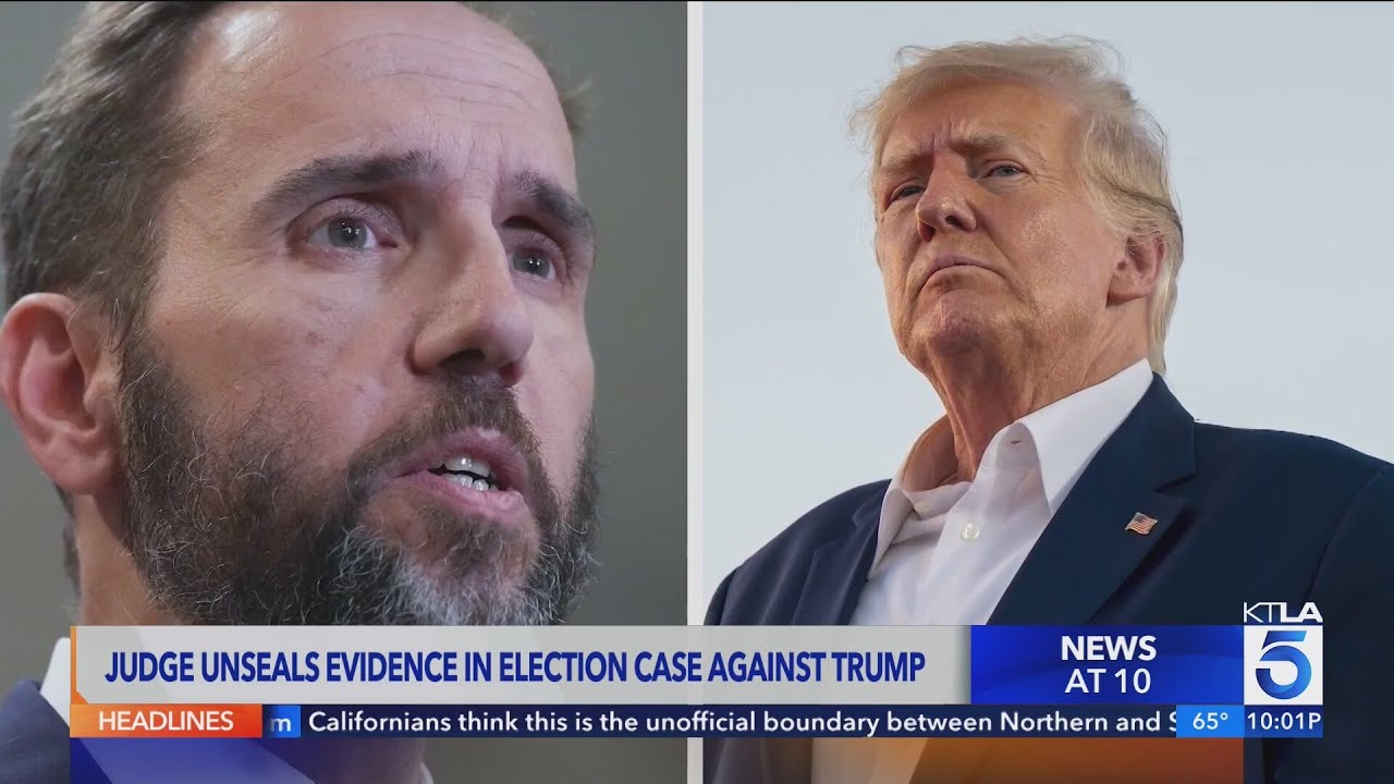 Judge unseals evidence in election case against Trump - YouTube