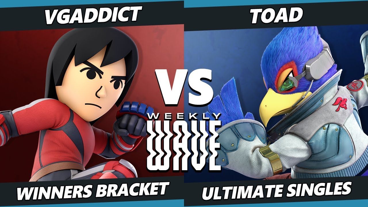 Weekly Wave 26 - VGAddict (Mii Brawler) Vs. Toad (Falco) SSBU Ultimate ...