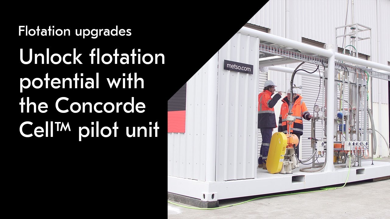 Metso’s Concorde Cell pilot unit quantifies self-aspirated pneumatic upgrade efficiencies - YouTube