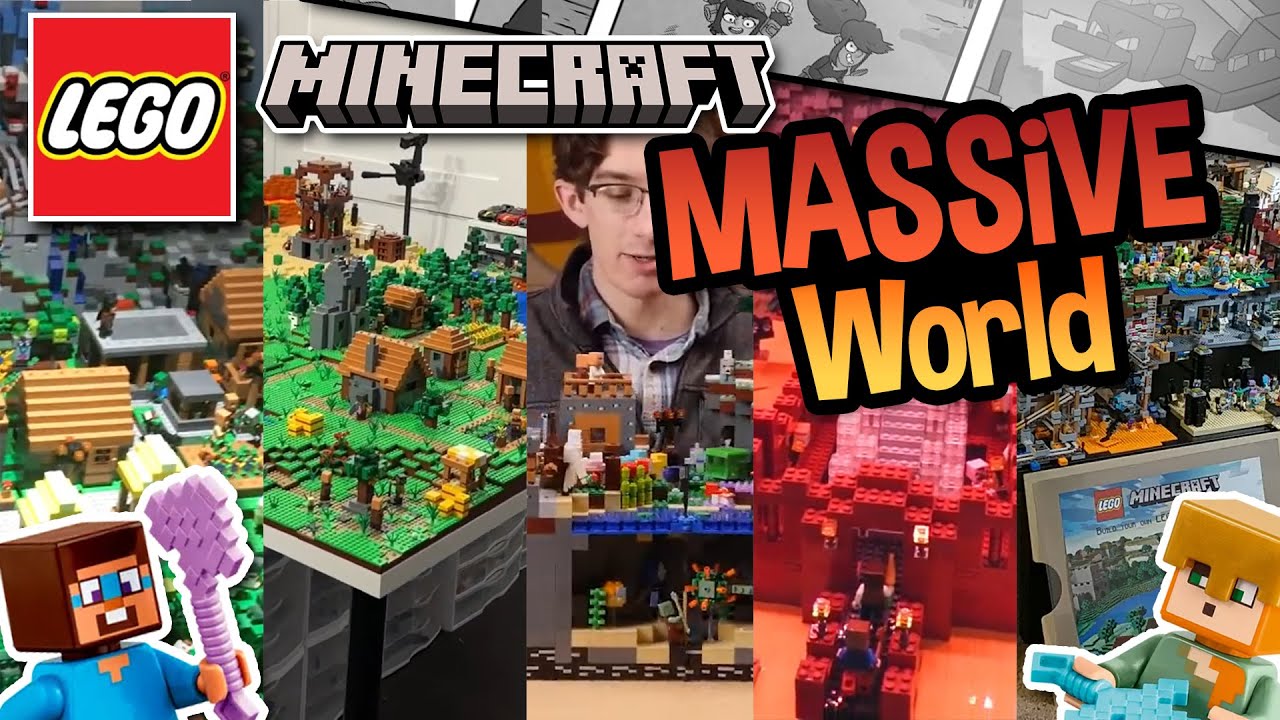 LEGO Minecraft Top 5 Massive Custom World - YouTube