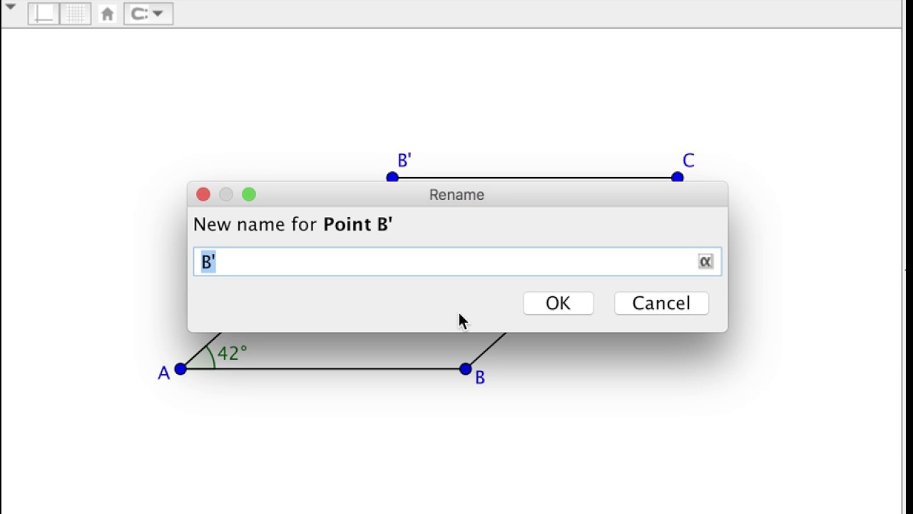 GeoGebra Tutorial 5 - Constructing a Rhombus - YouTube