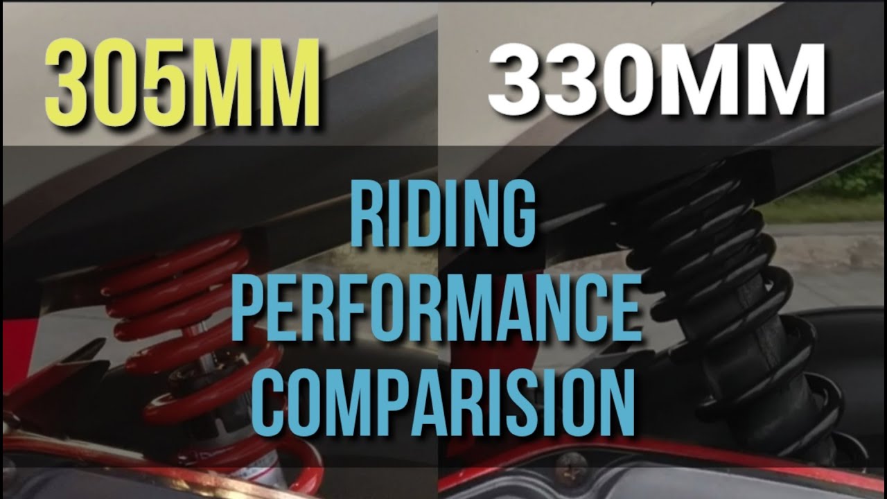 REAR SHOCK COMPARISON 305MM VS 330MM | CLEARANCE | RIDING PERFORMANCE ...