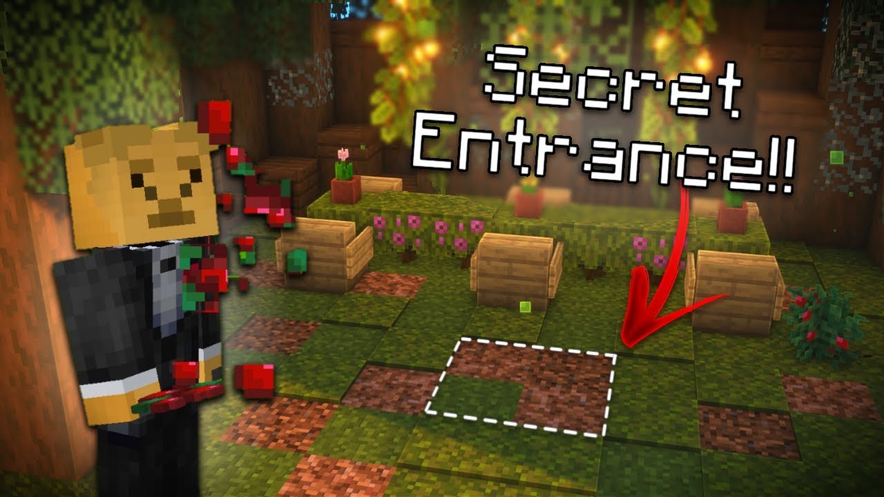 10 Secret Entrances in Minecraft 🔥🔥🔥 - YouTube