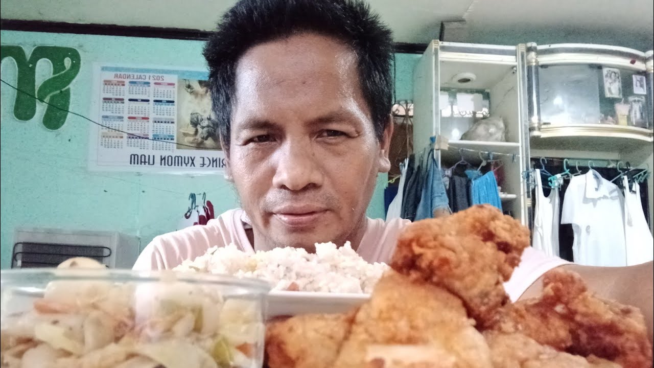Mukbang Chalenge Unli Chowfan Fried Rice ,Fried Chicken with Chopsuey # ...